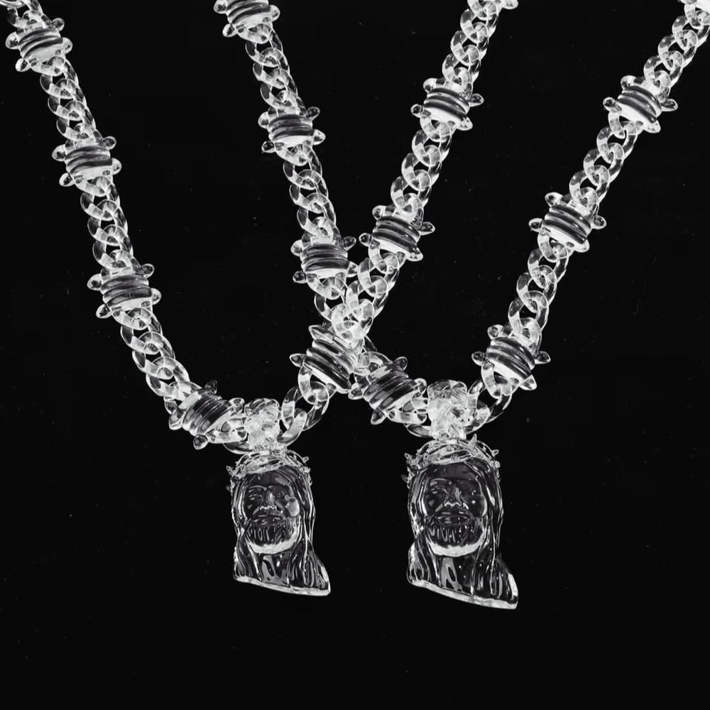 FREE Clear Jesus Piece Chain