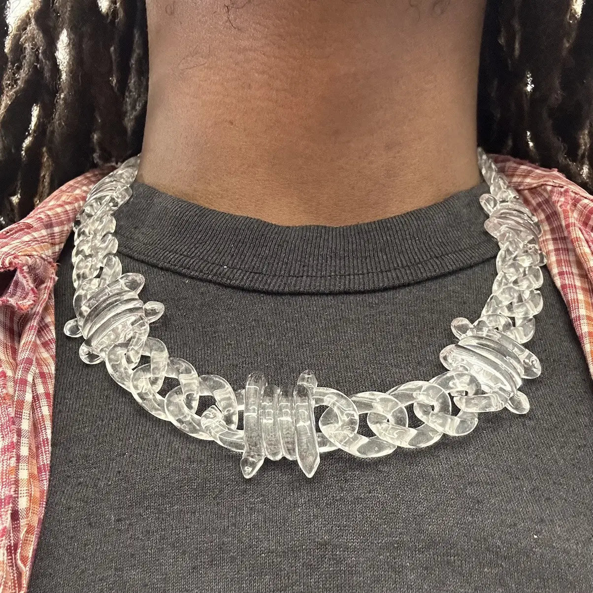 FREE Clear Barbed Link Chain